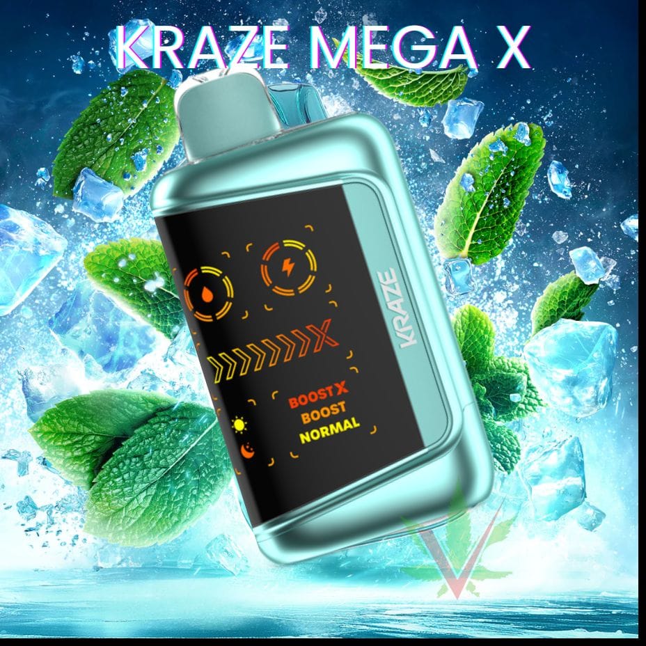 Kraze Mega X 48K Disposable Vape - Mighty Mint CG Ice in Manitoba ...