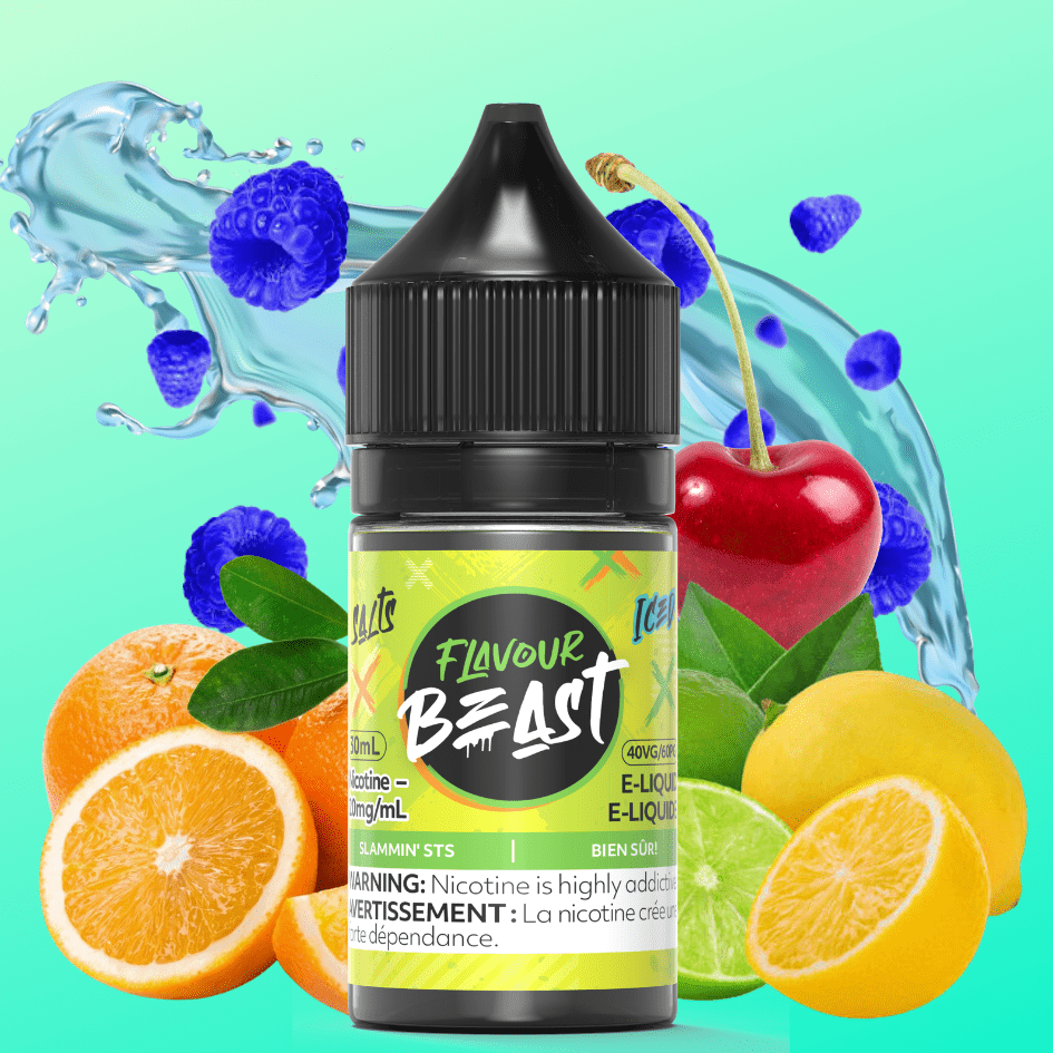 Slammin' STS Iced Salts by Flavour Beast E-Liquid-Morden Vape ...